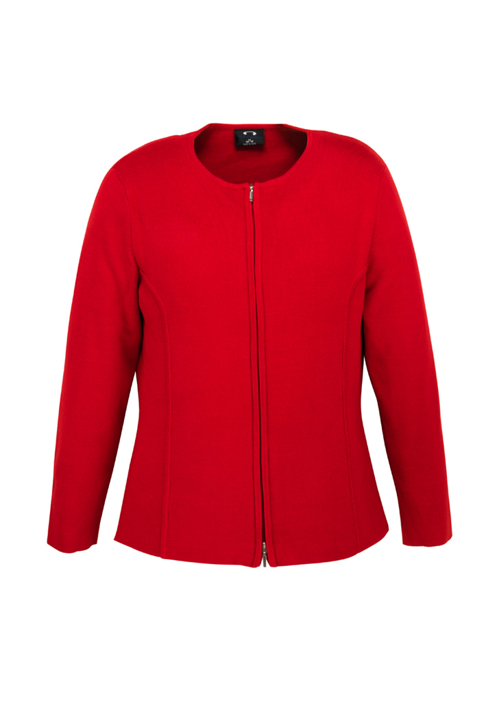 Ladies 2 Way Zip Cardigan | NZ Uniforms