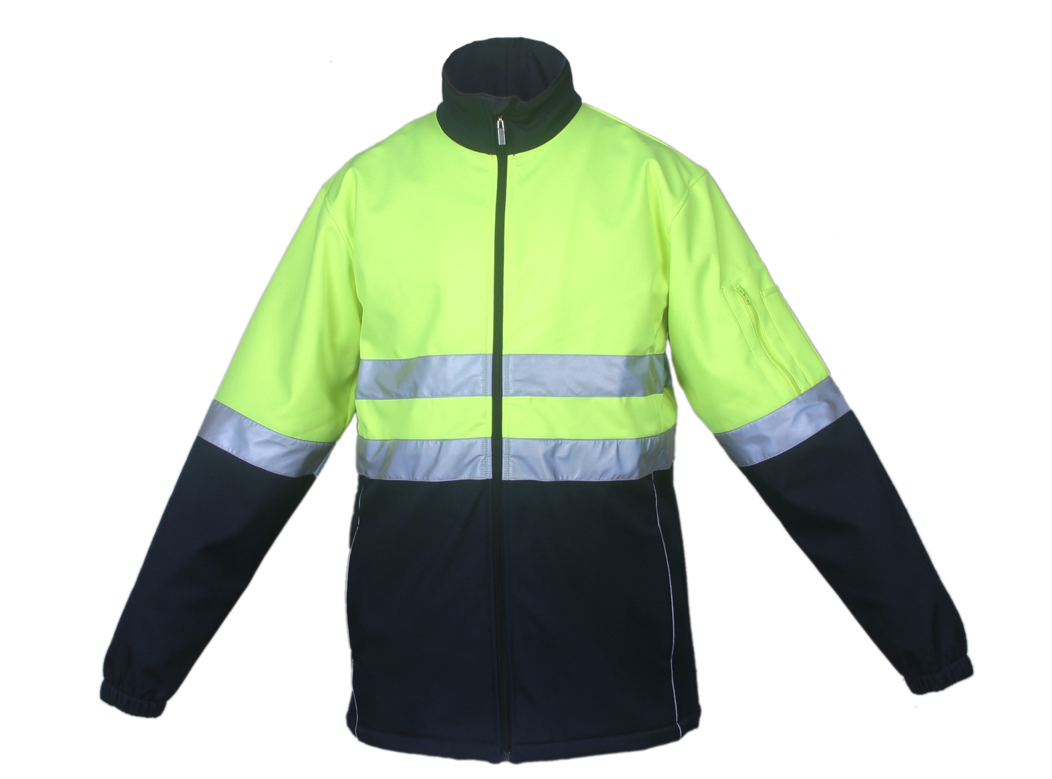 Unisex Adults Hi-Vis Soft Shell Jacket With Reflective Tape | NZ Uniforms
